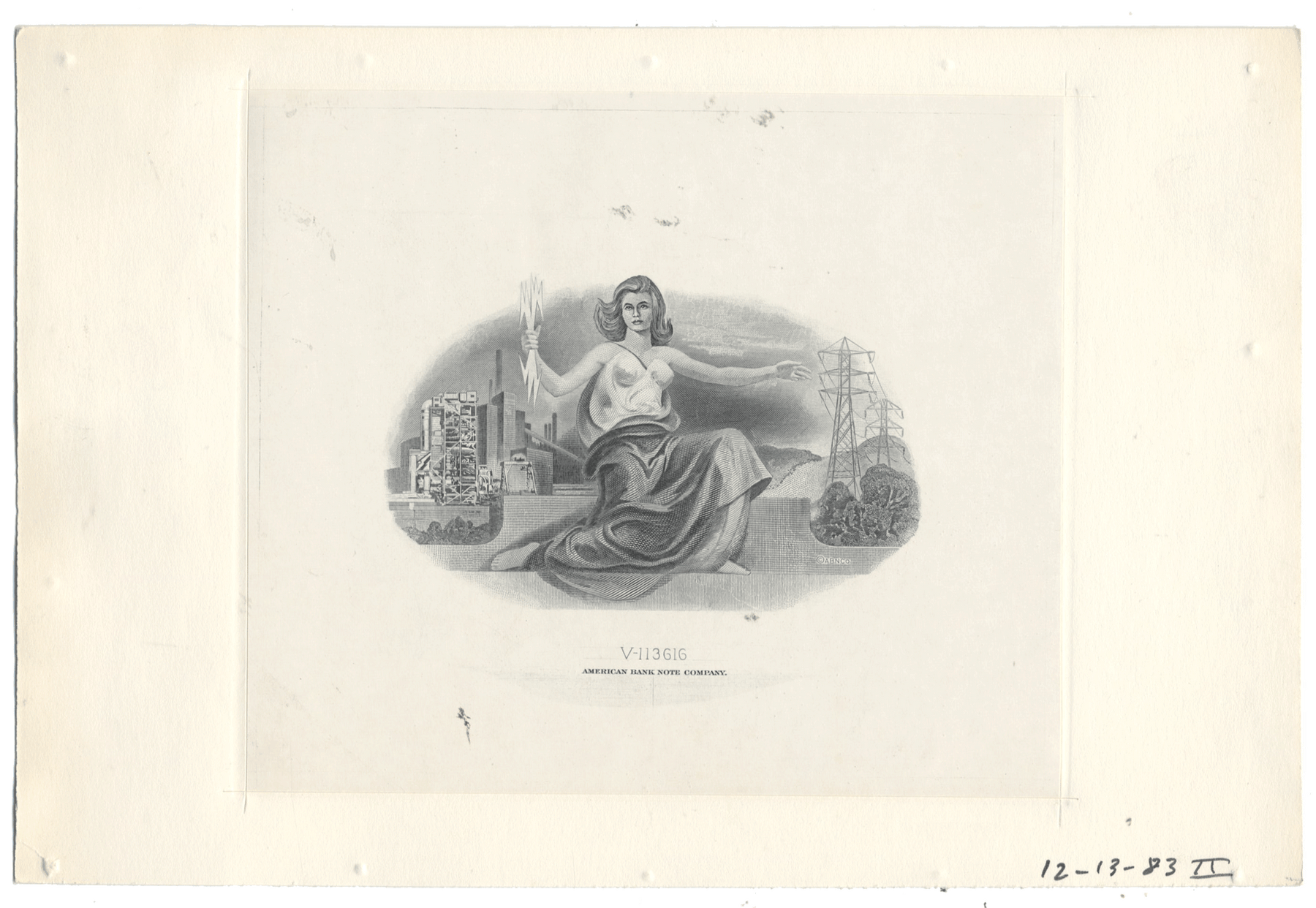 American Bank Note Company Vignette Card (Serial #V 113616) - Ghosts of ...